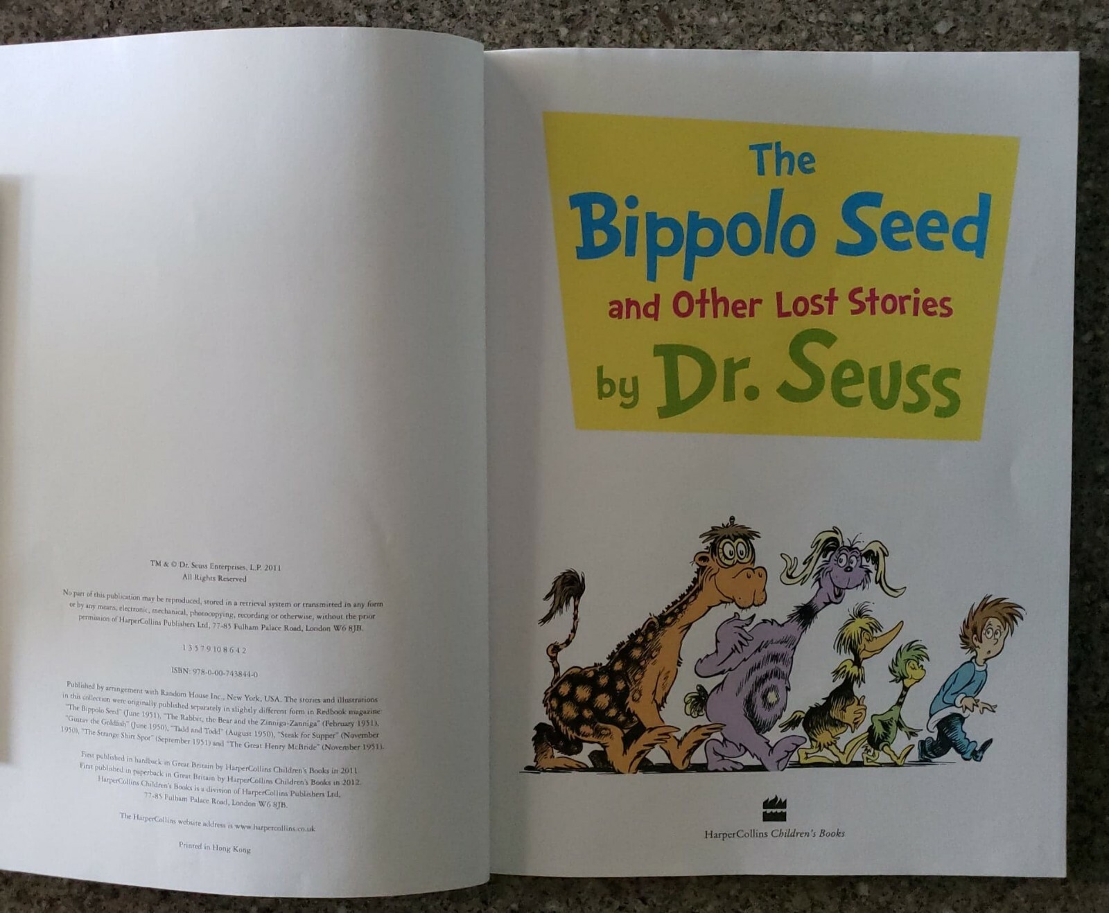 THE BIPPOLO SEED AND OTHER LOST STORIES ~ DR. SEUSS ~ 2012 * 7 RARE ...