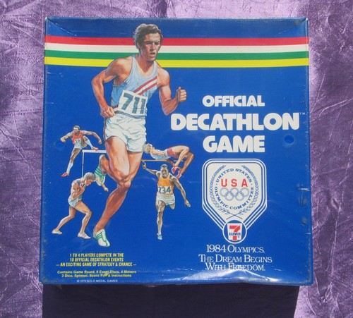 Olympics Board Game Decathlon 1984 Sealed 7 Eleven USOC | eBay