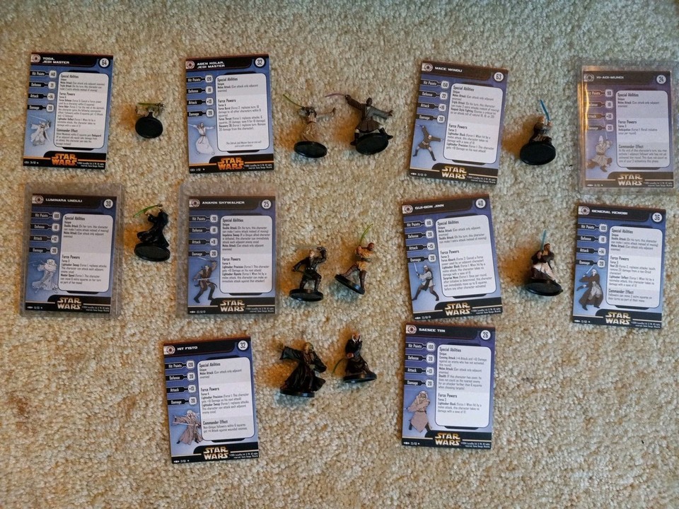 WOTC Star Wars Miniatures Jedi Lot | eBay