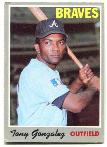 1970 Topps #105 Tony Gonzalez Baseball Card - Atlanta Braves | eBay