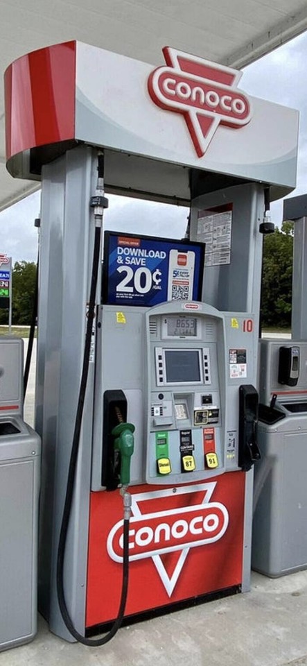 Conoco Gas Pump Authentic Lighted LED Sign Brand New Authentic Genuine ...