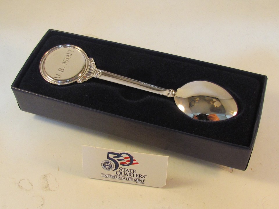 47th PRESIDENT TRUMP Logo On a 50 State Quarter Spoon ILLINOIS on Stem ...