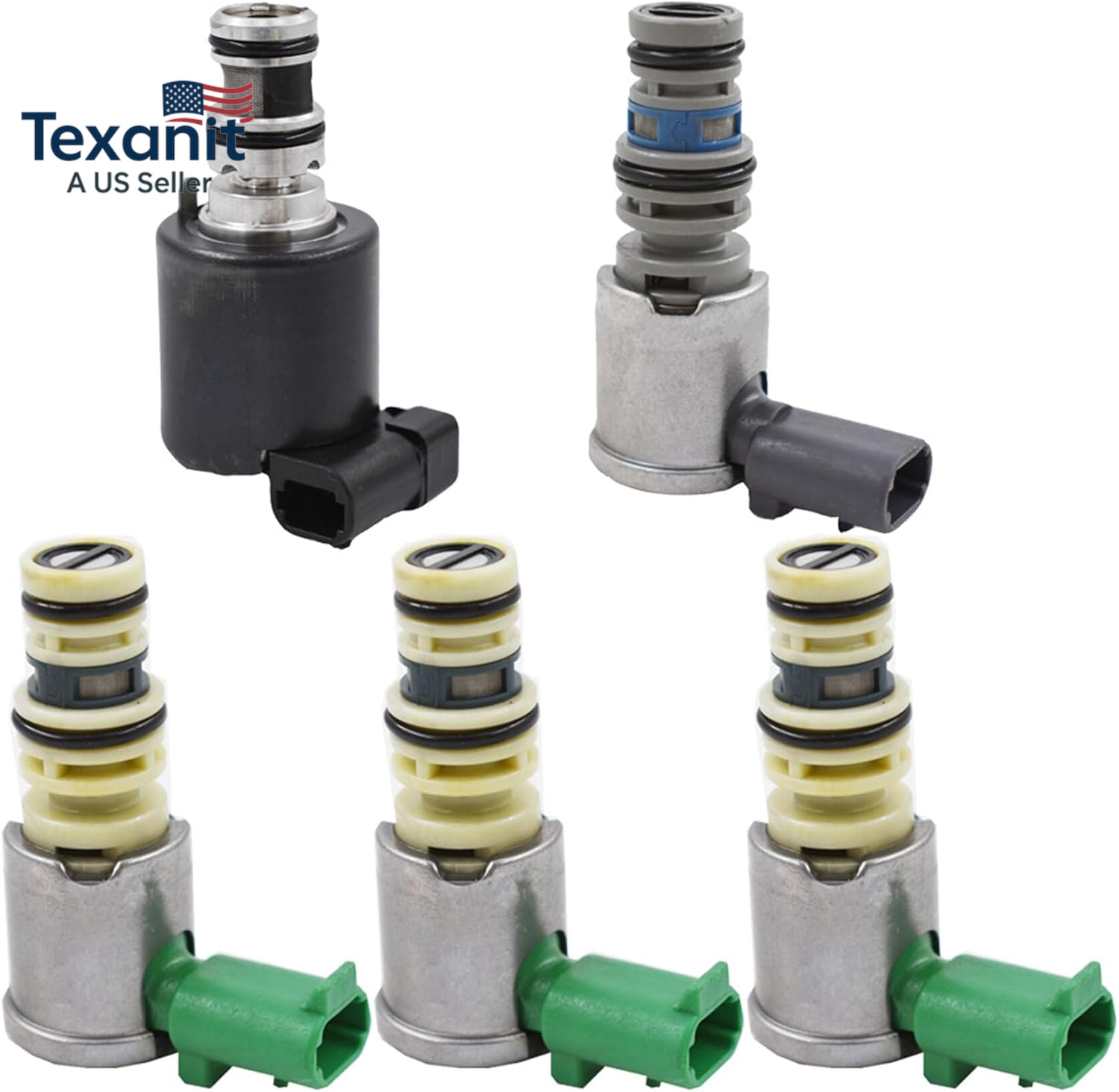 5L40E Transmission Solenoid Kit Replacement for 1996-2011 GM Shift TCC ...