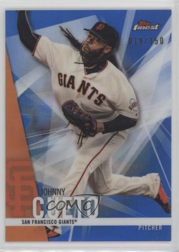 2017 Topps Finest Blue Refractor /150 Johnny Cueto #81 | eBay