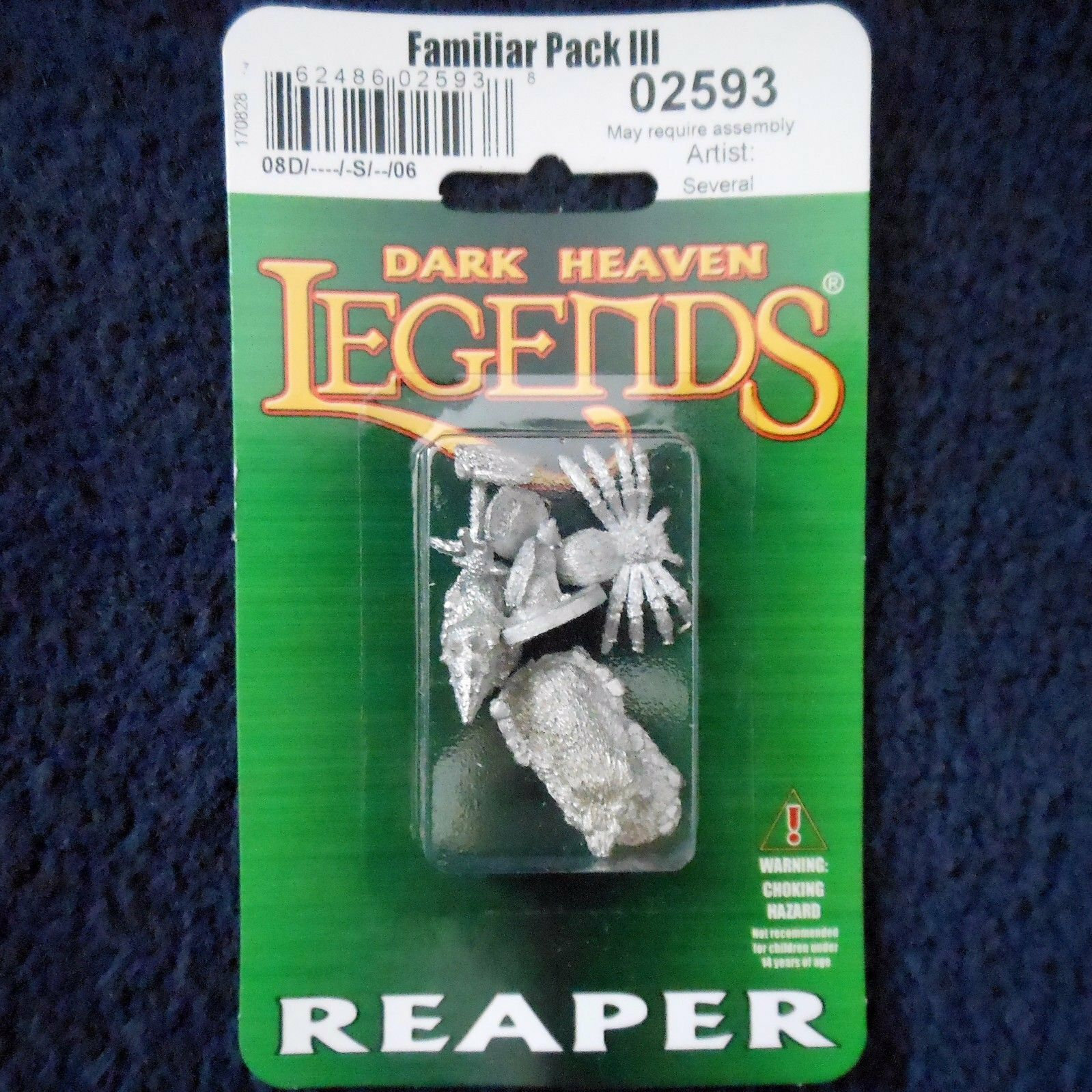 Reaper Dark Heaven Legends 02593 Familiar Pack III Pet Snake Snail Toad ...
