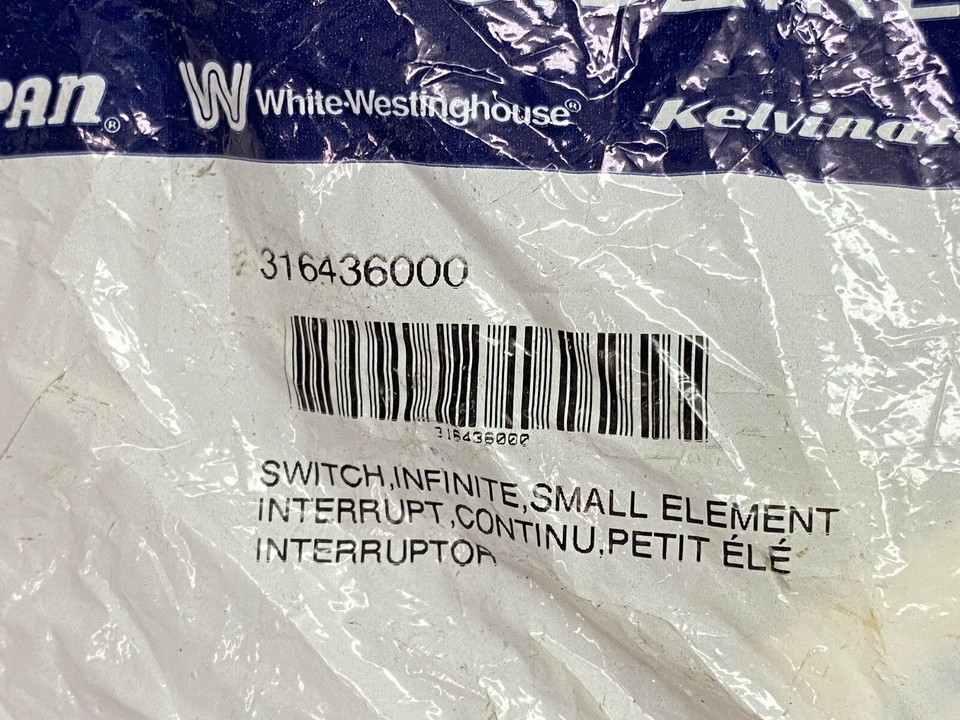 GENUINE OEM Frigidaire Range Surface Element Control Switch 316436000 ...