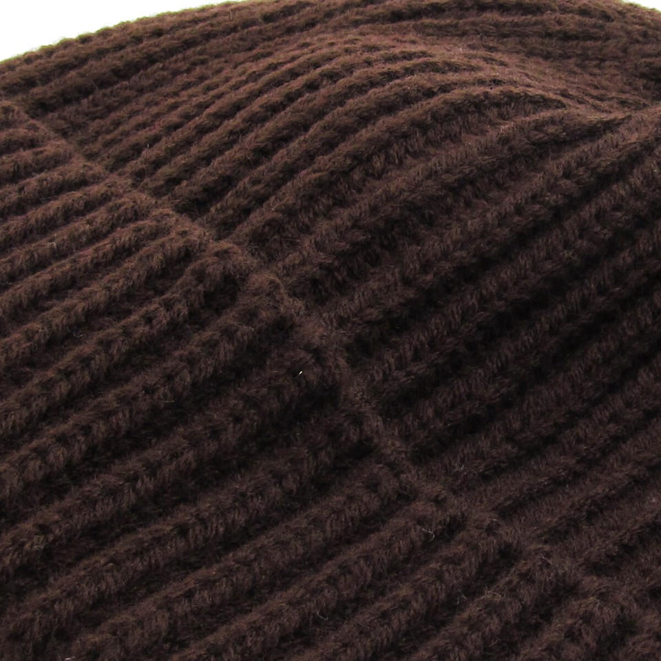 THICK Ribbed Beanie Knit Ski Cap Skull Hat Warm Solid Color Winter Cuff ...