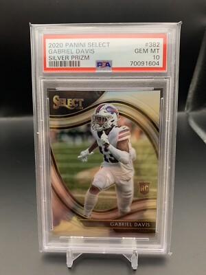 2020 Panini Select Gabriel Davis Rookie Field Level Silver Prizm PSA 10 ...
