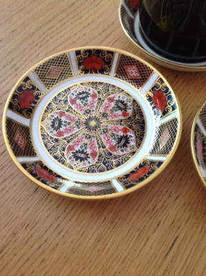 ROYAL CROWN DERBY 'Imari 1128' Trinket Dish / Wine Coaster, Excellent ...