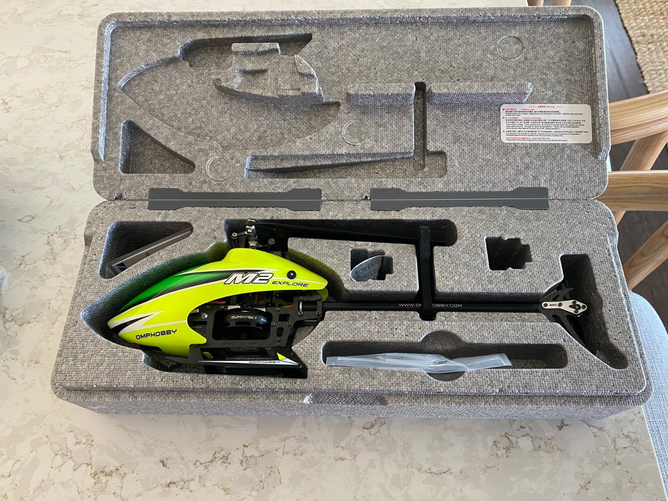 omp m2 explore heli new, never flown, bnf in originalbox includes two ...