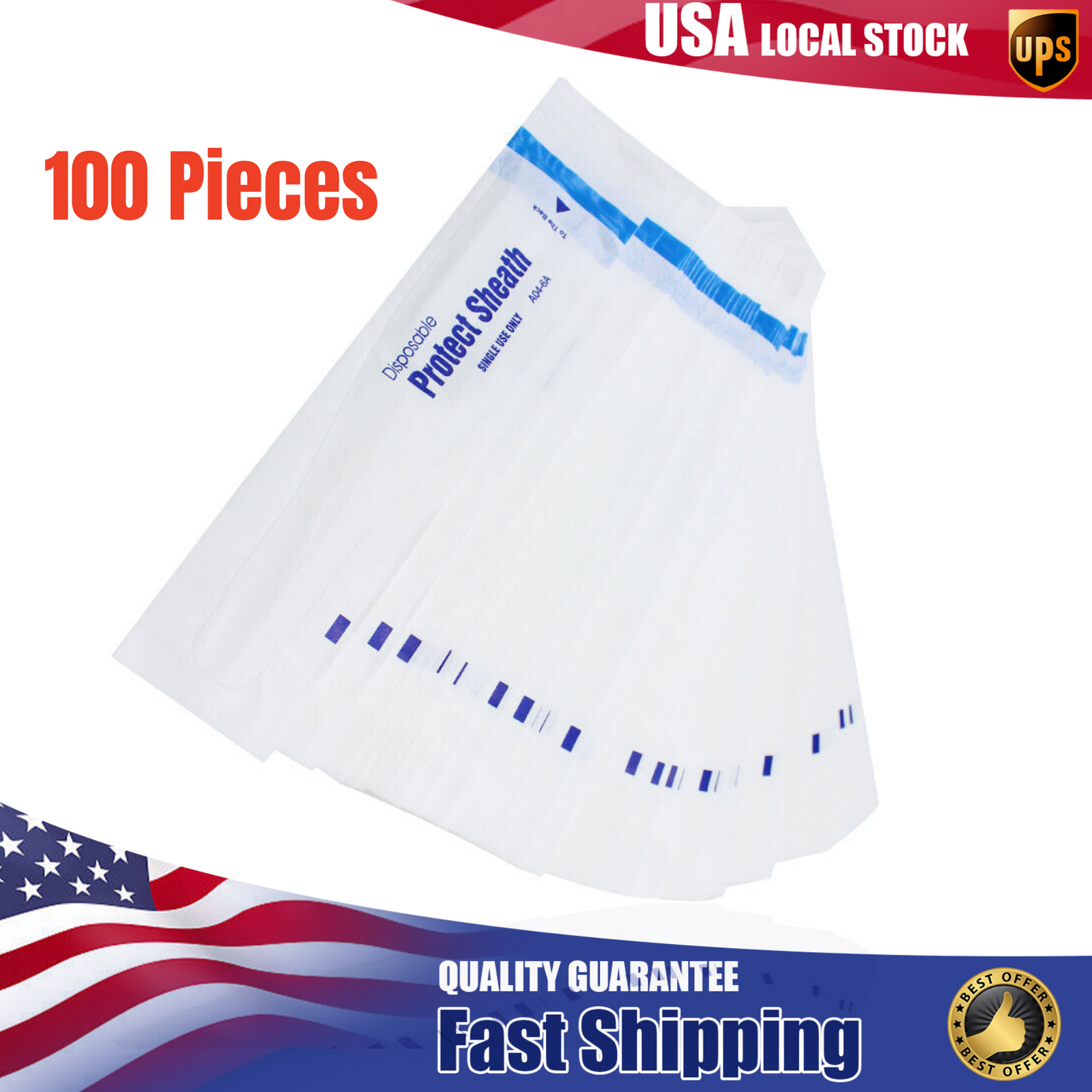 100PCS Disposable Sheath Intraoral Dental Camera Sleeve Sheath Cover ...