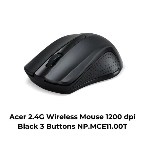Acer 2.4G Wireless Mouse 1200 dpi Black 3 Buttons NP.MCE11.00T | eBay