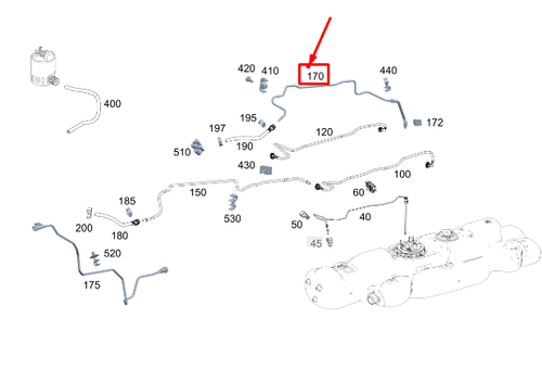 New listingMERCEDES-BENZ SPRINTER 907 Fuel Feed Line A9074701702 NO ...