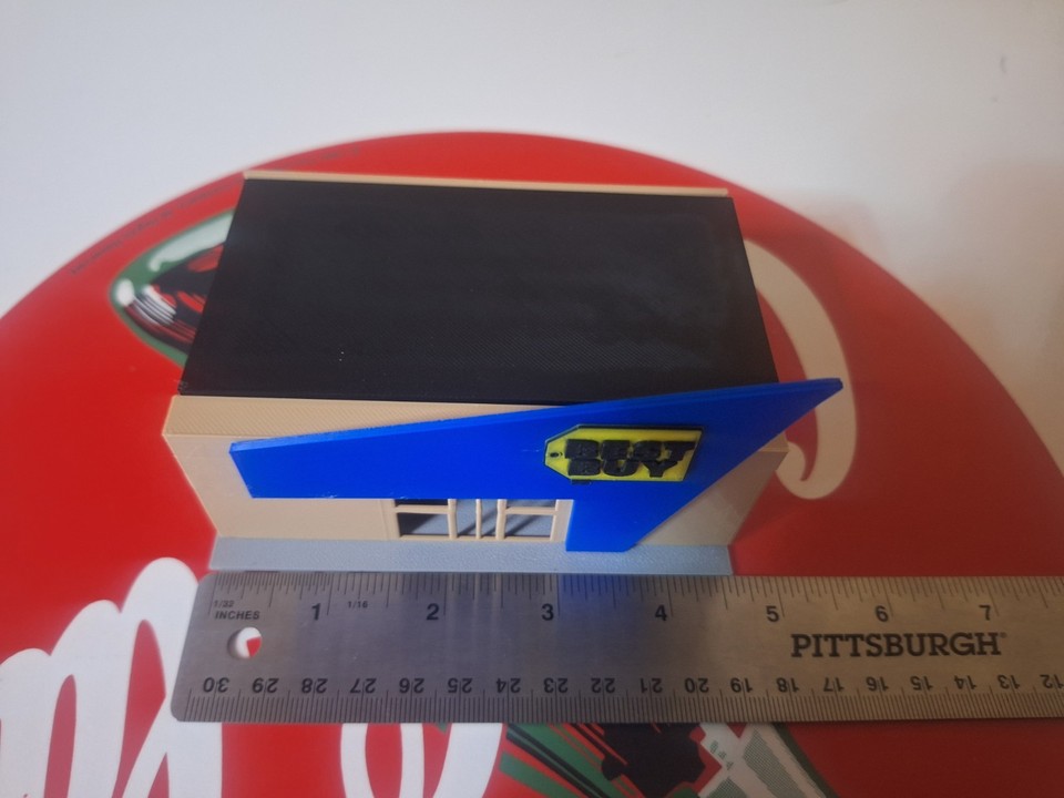 N Scale Best Buy Style Retail Model Building Built N Scale Modern ...