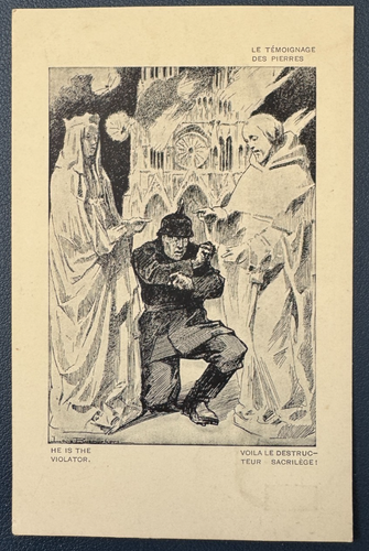 Postcard Propaganda WW1 - The Testimony Of Stones / Voila the ...