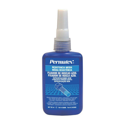 Permatex Blue Threadlocker Nut Bolt Thread Lock Sealer - Medium ...