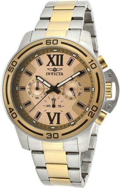 Invicta Specialty 15058 Men's Rose Gold Tone Roman Numeral Chronograph ...