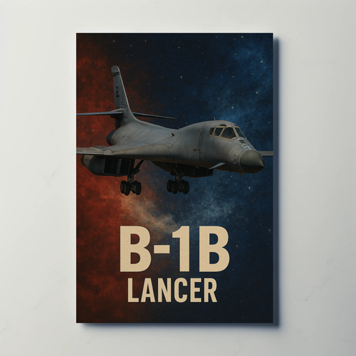 B-1B Lancer Jet Vintage Travel Poster Wall Art Decor | eBay