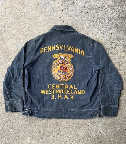 Vintage 1960s 70s Future Farmers FFA Corduroy Jacket Cumberland County ...