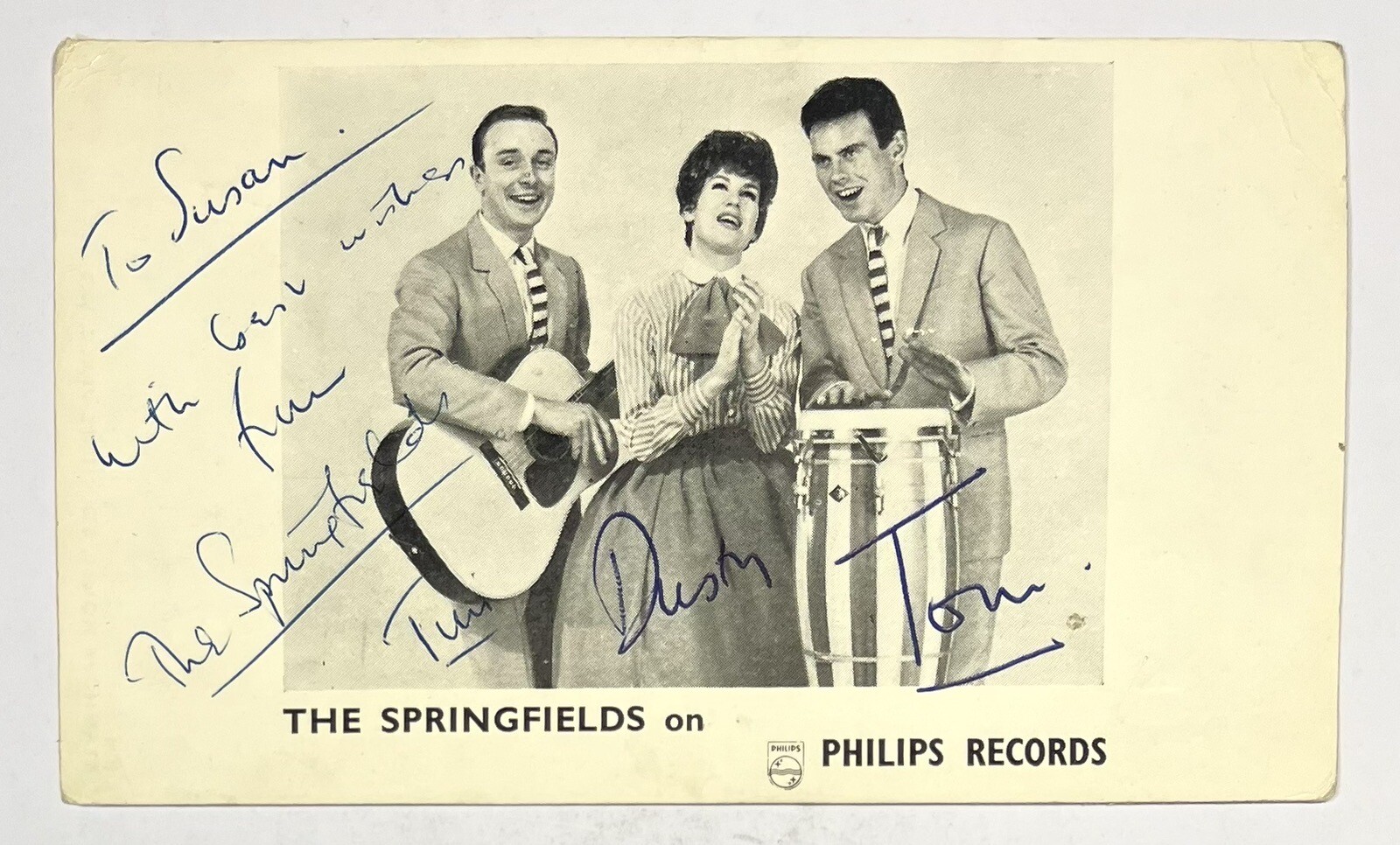 Dusty Springfield / The Springfields - Signed Autograph Promo Photo COA ...