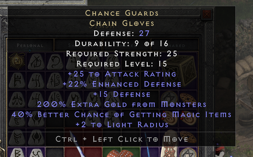 GODLY 40% MF Chance Guards - D2R - Diablo 2: Resurrected SC Item PC NL ...