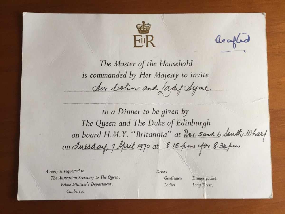 Royal Dinner Invitations