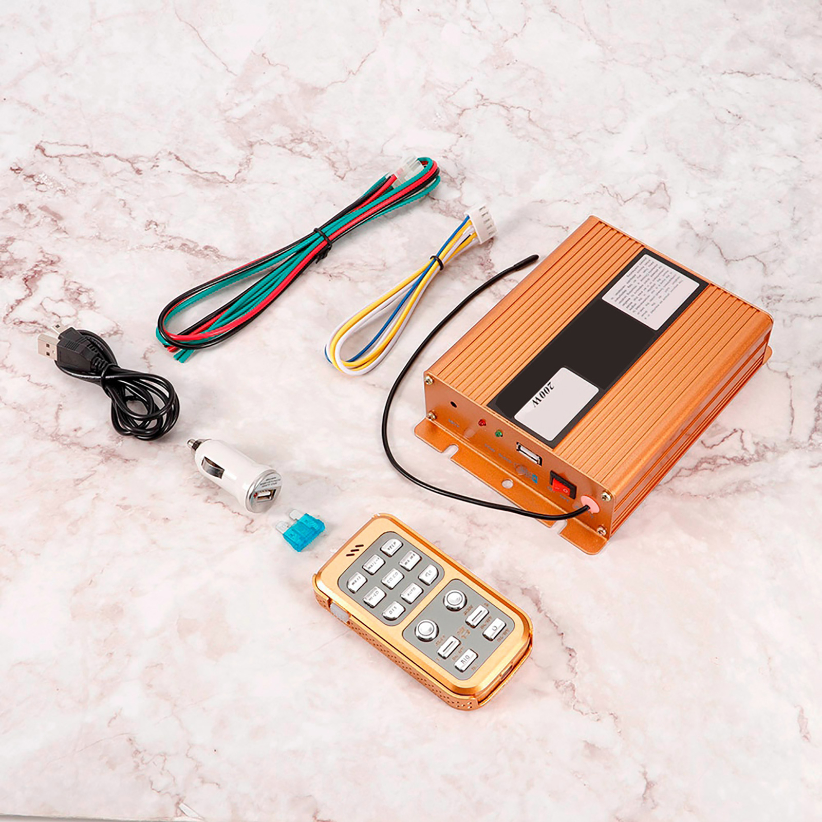 √ 12V Horn Loud Speaker Host Wireless Remote Control Alarm Speaker Host ...