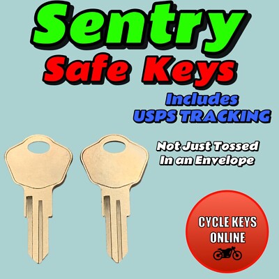 2 Sentry Safe keys cut to code for key codes 3A2-3W2 | eBay