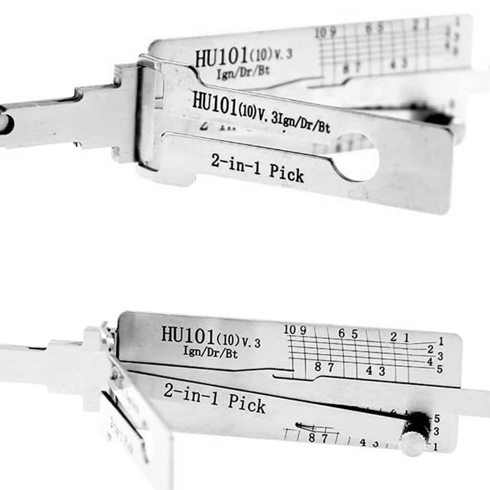 2 in 1 Key Decoder O-ring Pickup Kit Stainless Steel Decoder and Pick ...