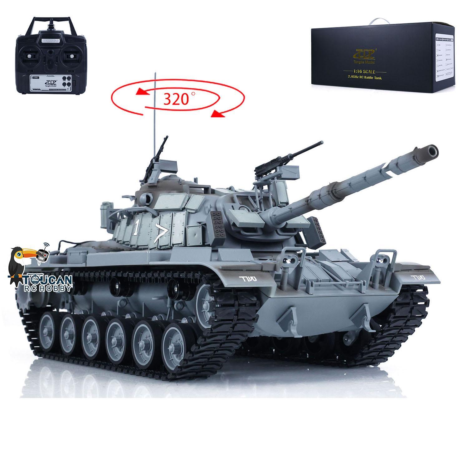 Tongde 1/16 Remote Control Infrared Battle Tanks Israel M60W ERA RC ...