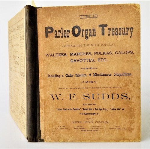 1882 antique PARLOR ORGAN MUSIC BOOK hc ditson waltz march polka galop ...