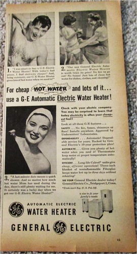 1949 GE Electric Water Heaters ad | eBay