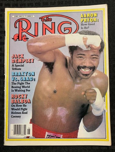 1982 June THE RING Boxing Magazine FN+ 6.5 Rocky Balboa / Jack Dempsey ...