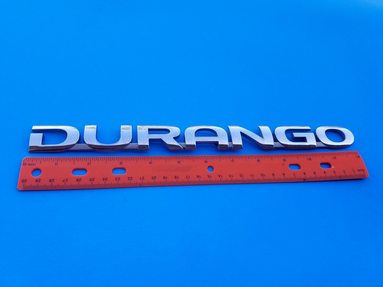 04 05 06 07 08 09 DODGE DURANGO REAR GATE CHROME EMBLEM LOGO BADGE USED ...