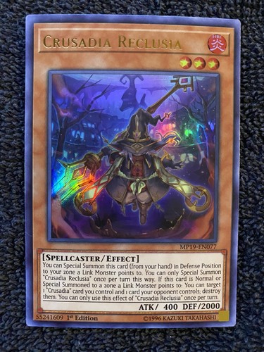 Yu-Gi-Oh! Crusadia Reclusia MP19-EN077 Ultra Rare 1st Edition NM/M | eBay