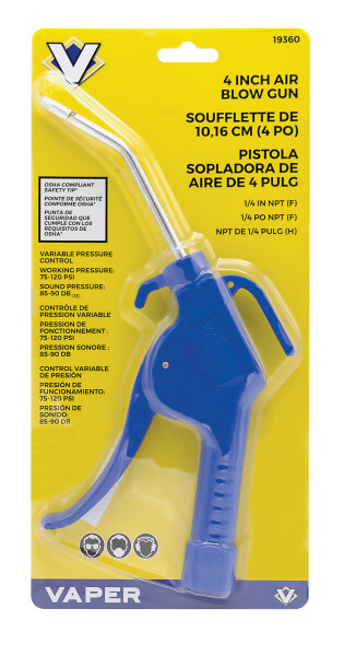 Vaper 19360 Air Blow Gun, 4" - Blow Gun