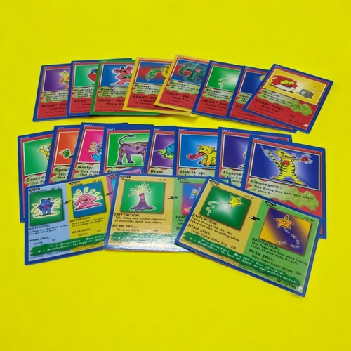 19 Vintage Pukey-Mon Trading Cards From 2000 Parody TCG Good Condition ...