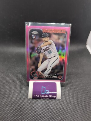2024 Topps Chrome - Pink Refractor #77 Slade Cecconi (RC) | eBay