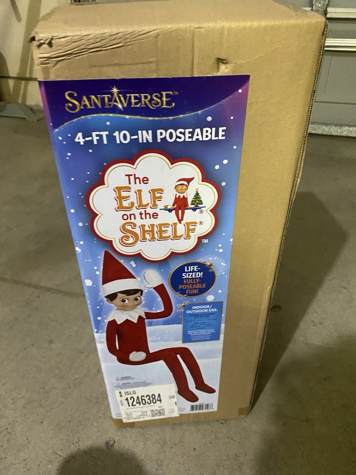 5 FT POSEABLE ELF ON THE SHELF INDOOR/OUTDOOR CHRISTMAS DECOR GIANT ELF ...