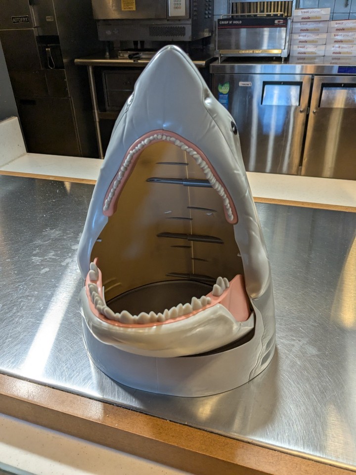 Jaws 50th Anniversary Popcorn Bucket Shark Great White AMC Sealed New ...