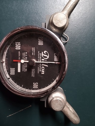 dillon dynamometer 2500 pound capacity 50 # divisions w Dillon box instructions | eBay