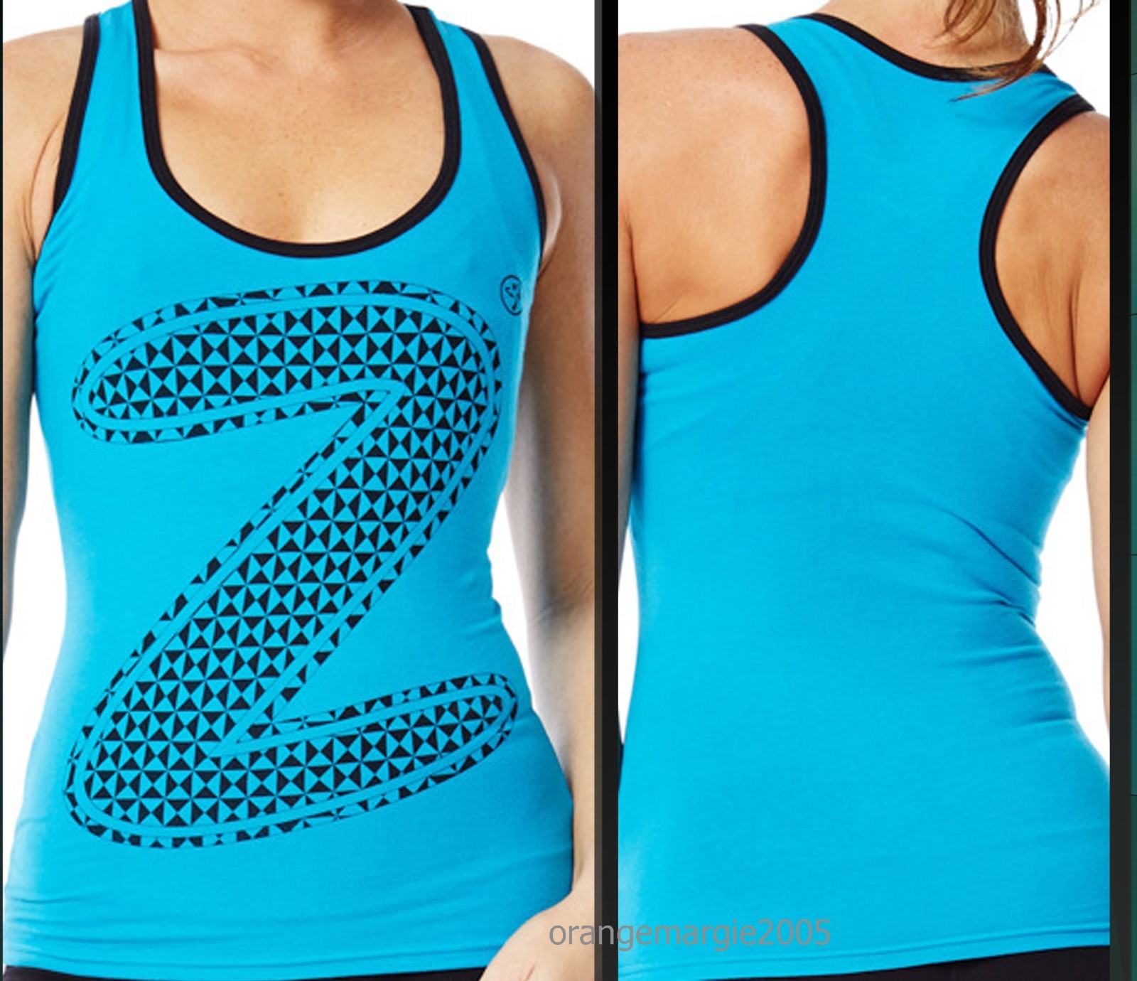 ZUMBA® Fitness Zumbawear™ Mirror Me~Z LOVE~RACERBACK TOP TANK n Bangin ...