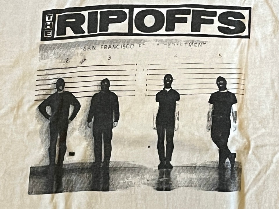 THE RIP OFFS PUNK ROCK T-SHIRT CRIMINAL LINE-UP SIZE XL RARE! | eBay