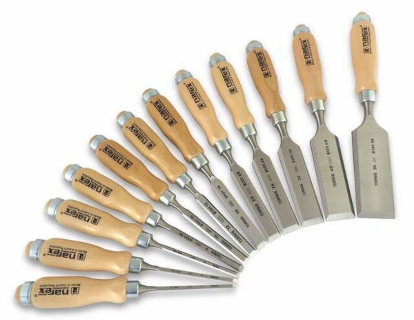 Narex (made in Czech Republic) 12 PC Chisel Set European Beech Handles ...