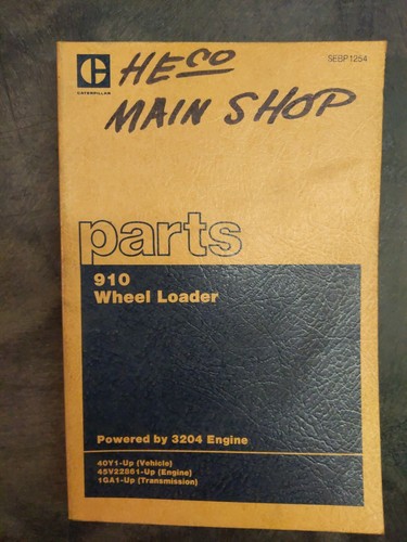 Caterpillar 910 Wheel Loader Parts Book | eBay