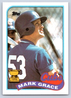 Mark Grace Rookie 1989 Topps #465 RC MT | eBay