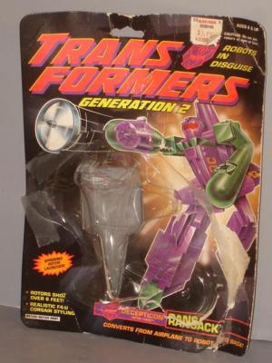 G2 TRANSFORMER DECEPTICON RANSACK BOX & BUBBLE INSERT LOT # 1 | eBay