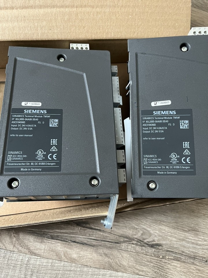 Siemens Sinamics S120 TM54F Terminalmodul 2x (6SL3055-0AA00-3BA0 ...