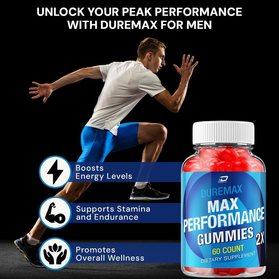 (1 Pack) DureMax Gummies for Men - Dure Max Male Gummies All-Natural ...