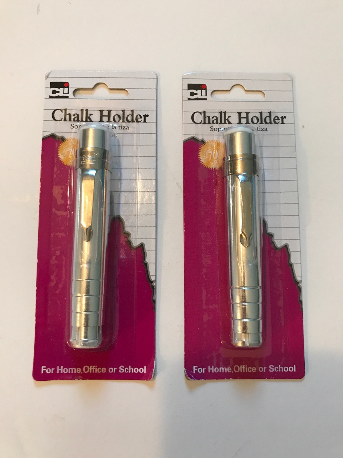 Lot Of 2 Aluminum Chalk Holder Silver CLI LEO74541 NEW | eBay